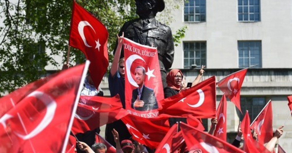 BRITAIN TURKEY ERDOGAN PROTESTS