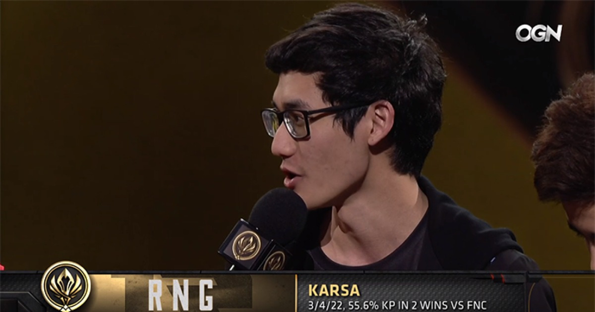 [MSI] RNG '카사' 홍하오샨 "FW가 결승 올라오면 쉽게 이길 것"