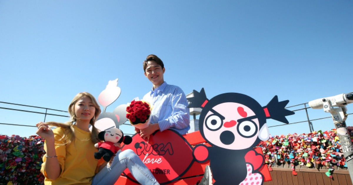 [포토]CJ E&M, '뿌까 러브 벤치'를 찾으세요