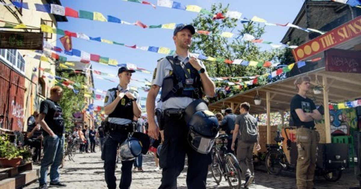 DENMARK POLICE CHRISTIANIA STREET REOPEN