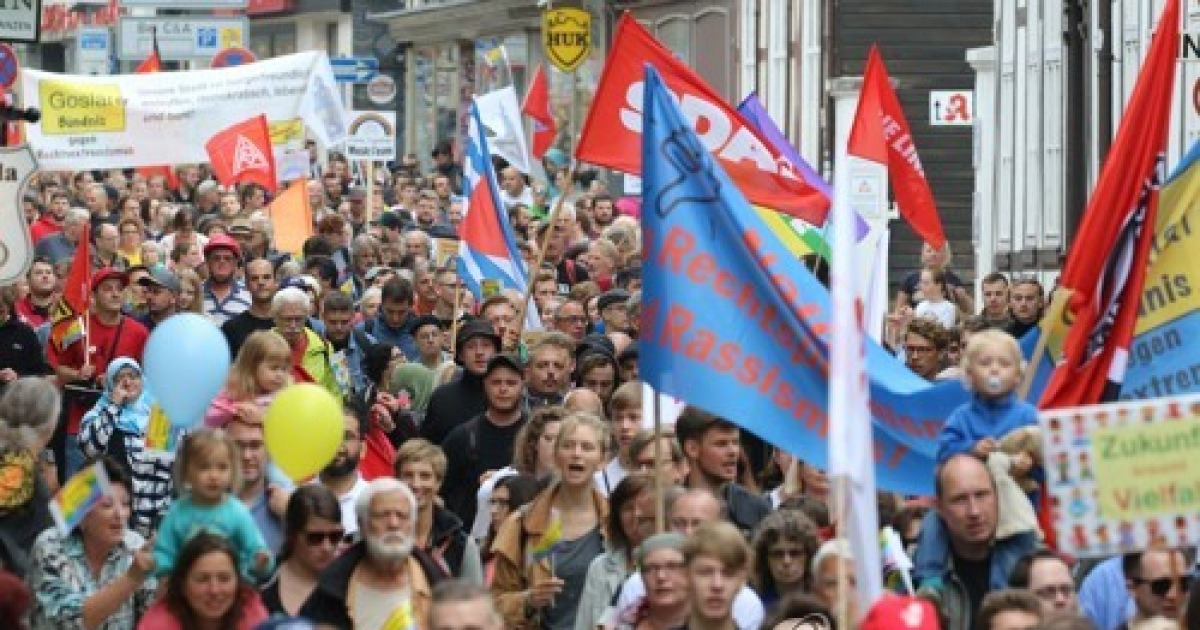 GERMANY PROTESTS DAY OF THE GERMAN FUTURE