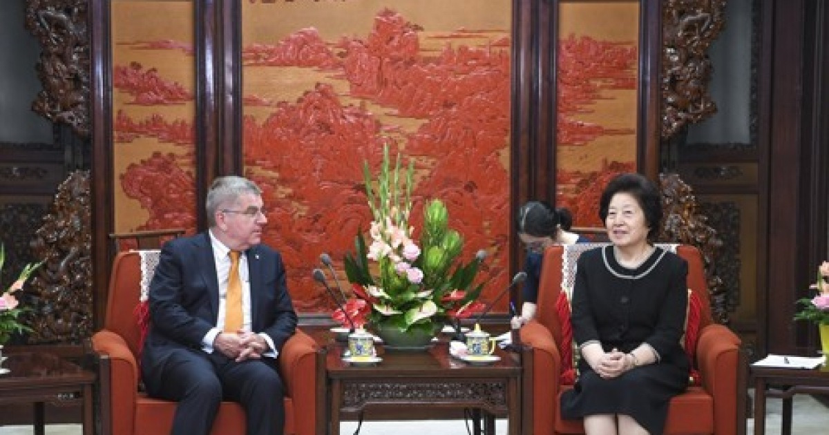 CHINA-BEIJING-SUN CHUNLAN-IOC PRESIDENT-MEETING (CN)