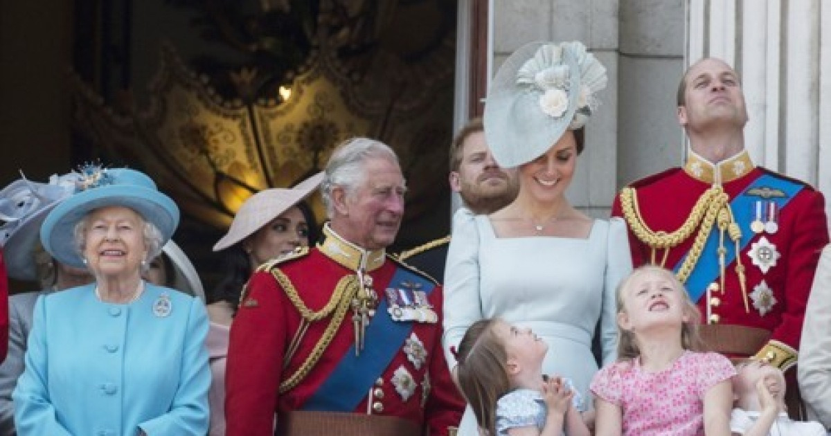 BRITAIN TROOPING THE COLOUR