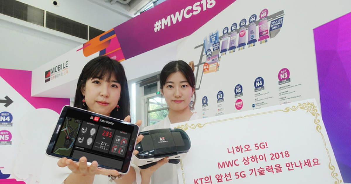 KT, MWC 상하이 2018서 5G 기술 선봬