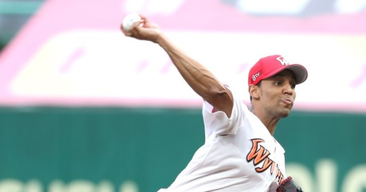 '154km' 산체스, KIA전 7이닝 1실점 호투로 7승 요건