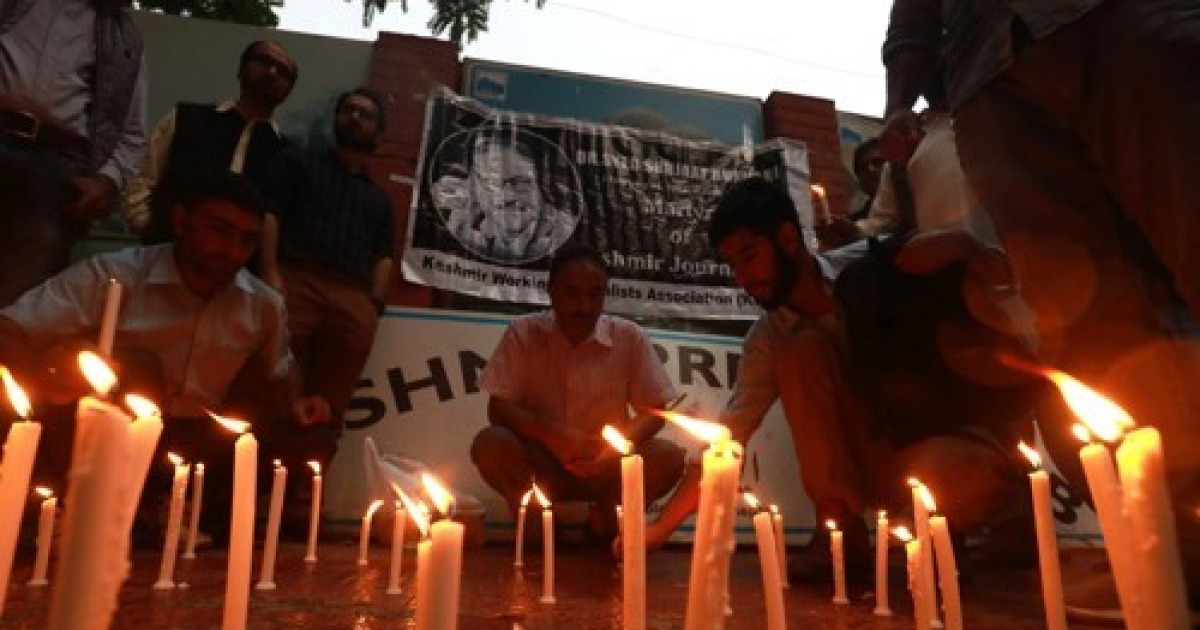 INDIA KASHMIR CANDLE LIGHT PROTEST