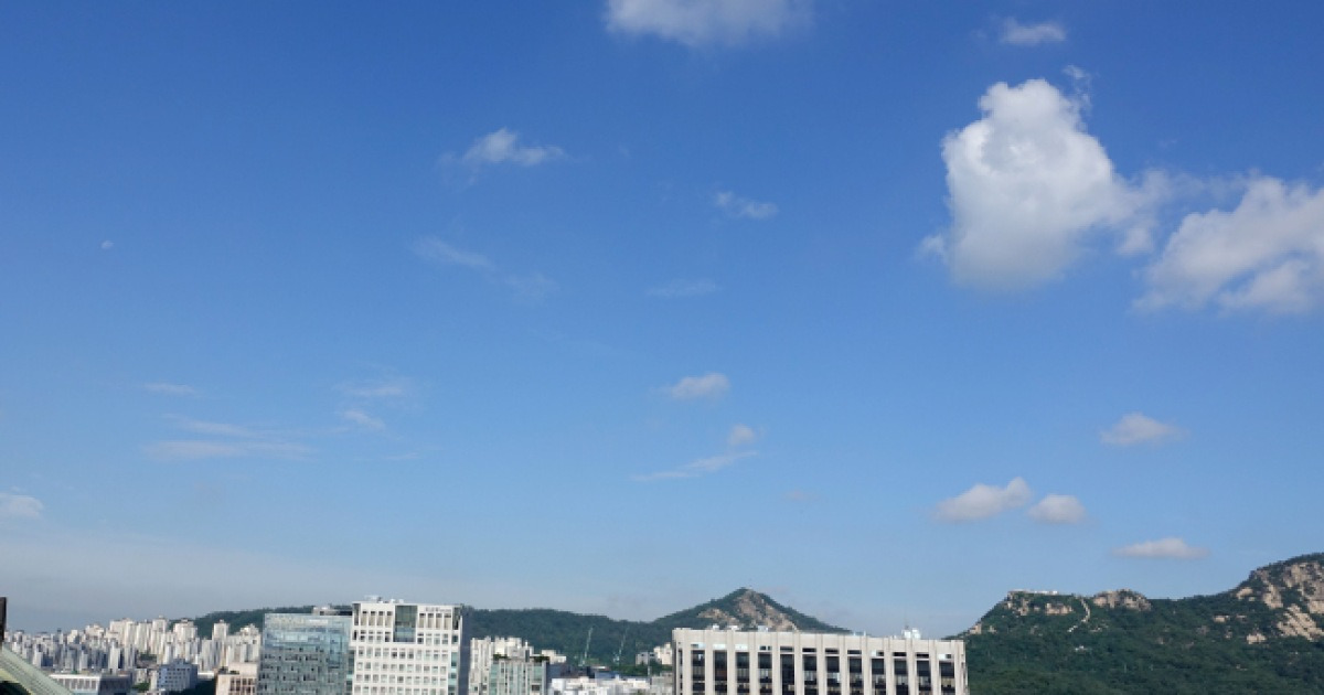 Clear skies over Seoul as typhoon passes