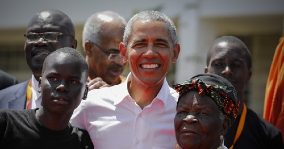 epaselect KENYA PEOPLE OBAMA KOGELO VISIT