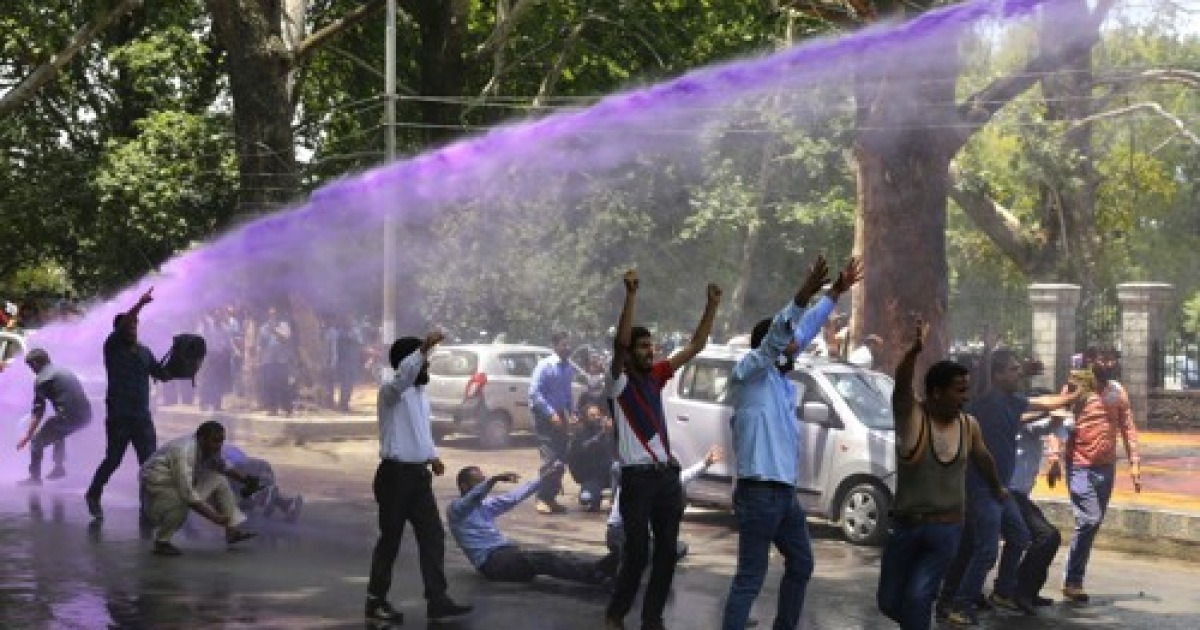 INDIA KASHMIR TEACHER PROTEST