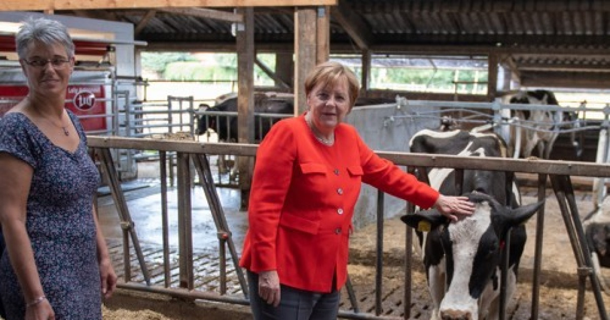 GERMANY MERKEL FARM VISIT
