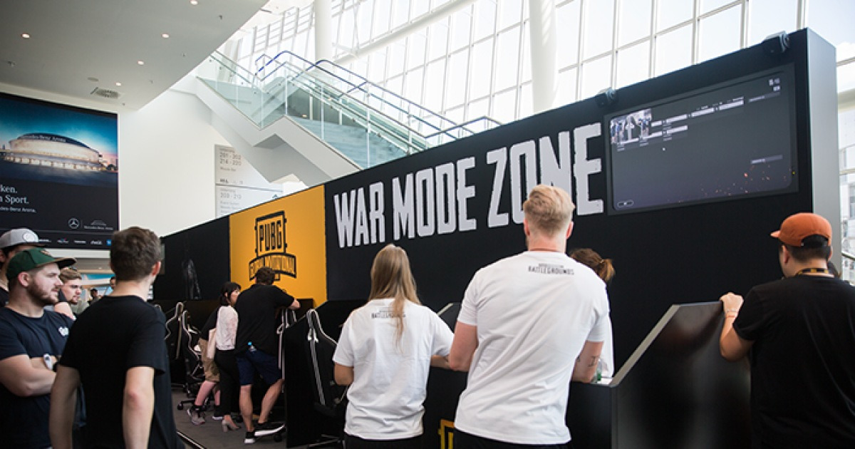 [포토] PGI 2018 경기장 내 체험 코너 '미리 즐기는 워 모드'