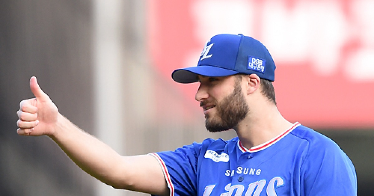 아델만, 3G 연속 QS 행진..삼성 '선발야구' 탄력 받았다