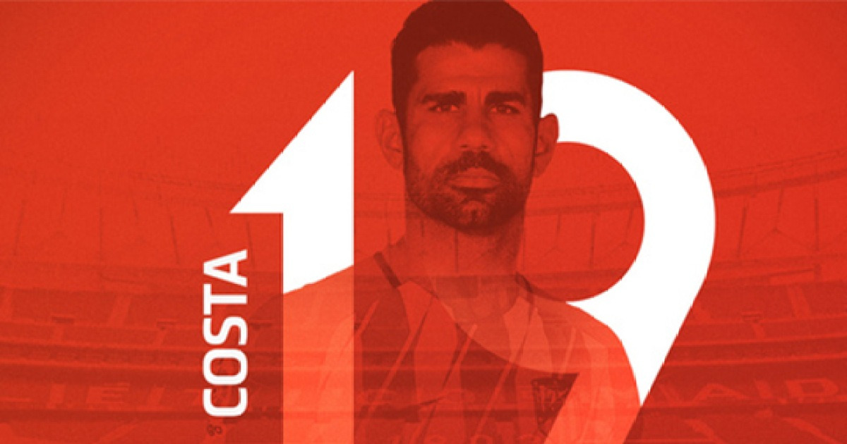 [오피셜] 코스타, ATM 19번 복귀 완료..'라리가 우승 재현한다'