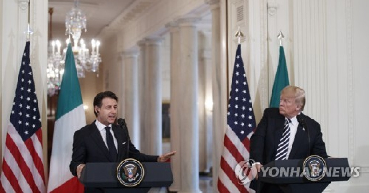 USA ITALY TRUMP CONTE