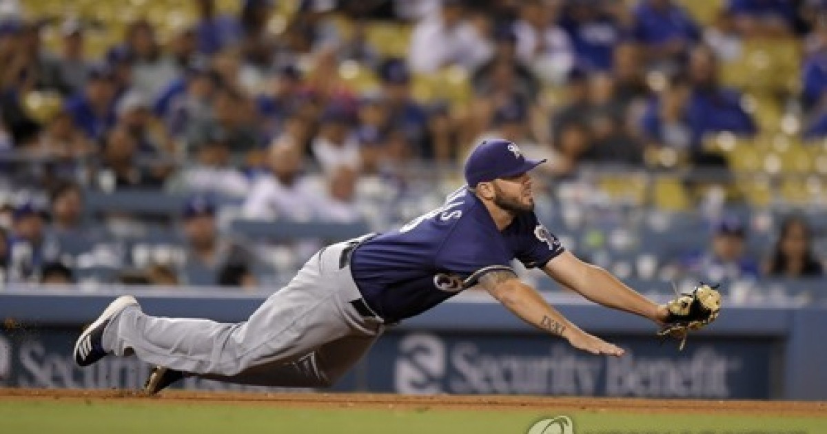 Brewers Dodgers Baseball