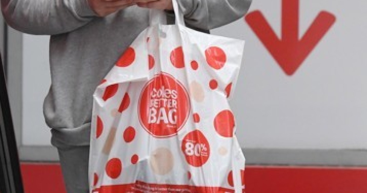 (FILE) AUSTRALIA COLES PLASTIC BAGS