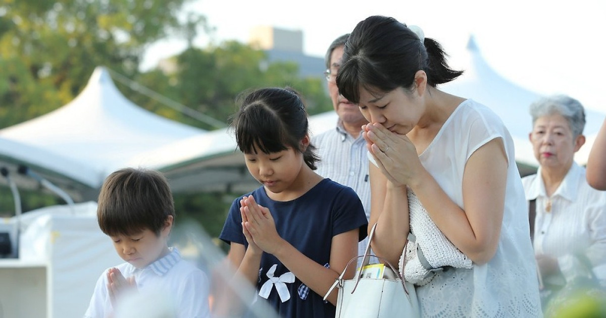 일본 히로시마 원폭투하 73주년 맞아 희생자 추모