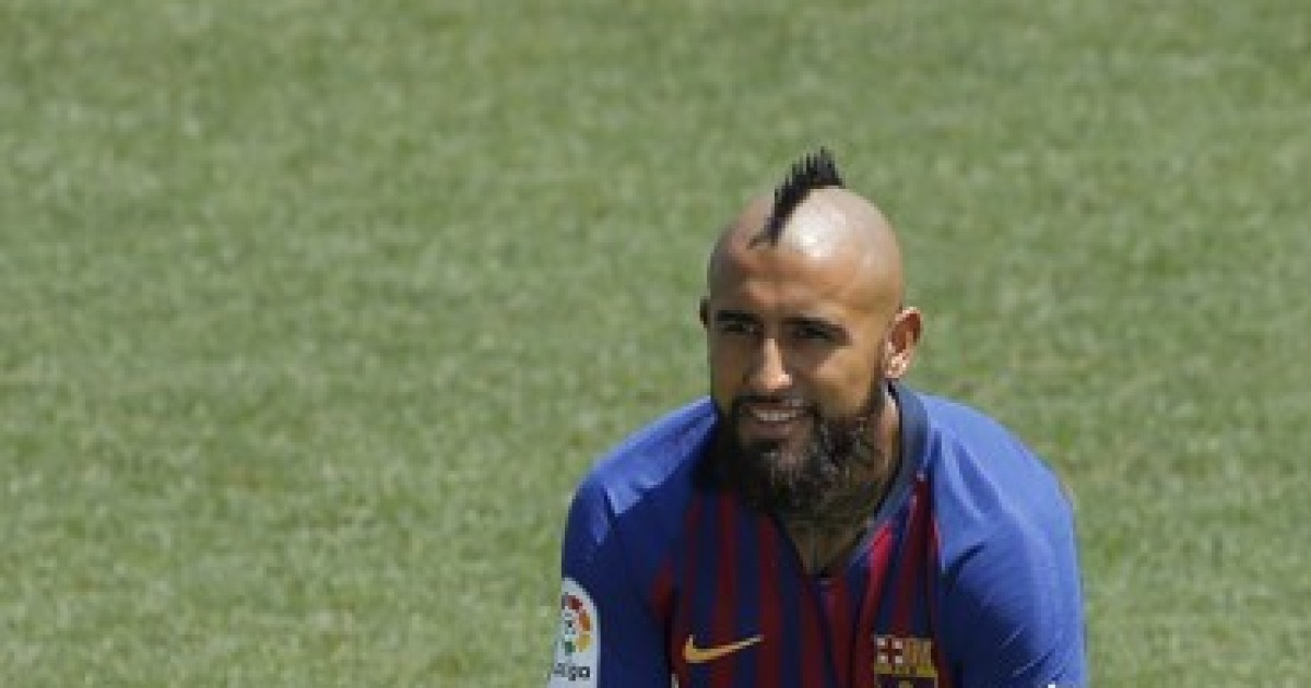 Spain Soccer Barcelona Vidal