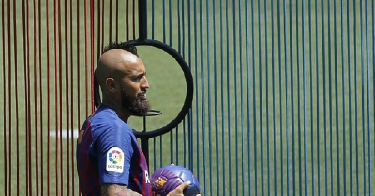 Spain Soccer Barcelona Vidal