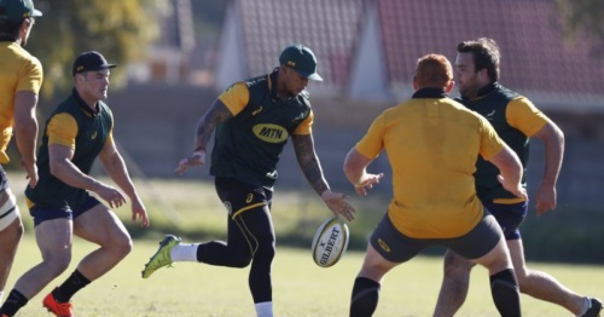 SOUTH AFRICA SPRINGBOK RUGBY PRACTICE