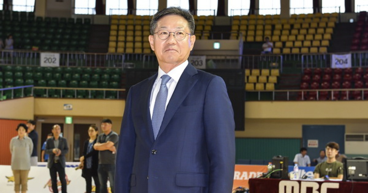 KBL 이정대 총재, 16일 AG 3대3 대표팀 격려 방문