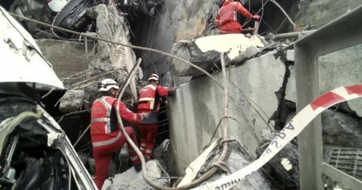 ITALY BRIDGE COLLAPSE AFTERMATH
