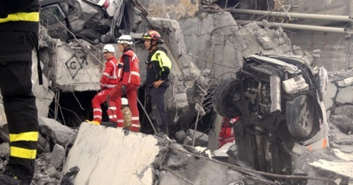 ITALY BRIDGE COLLAPSE AFTERMATH