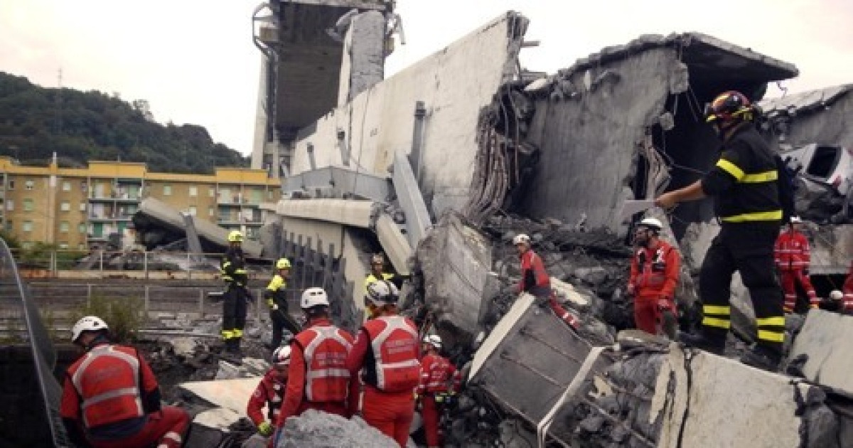 ITALY BRIDGE COLLAPSE AFTERMATH