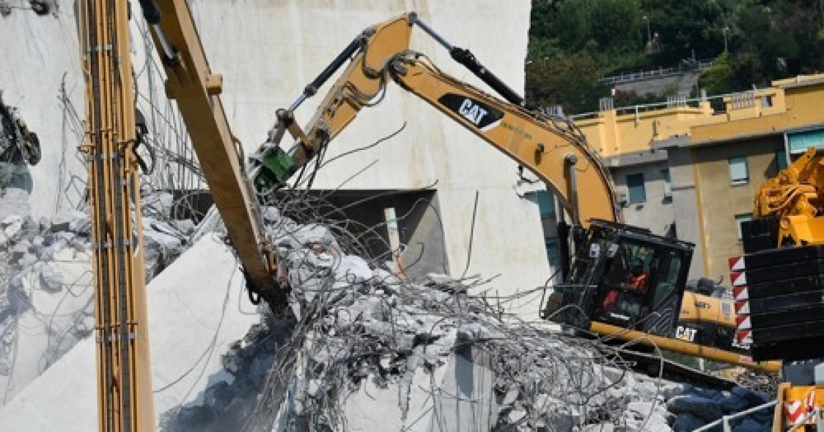 ITALY GENOA BRIDGE COLLAPSE AFTERMATH