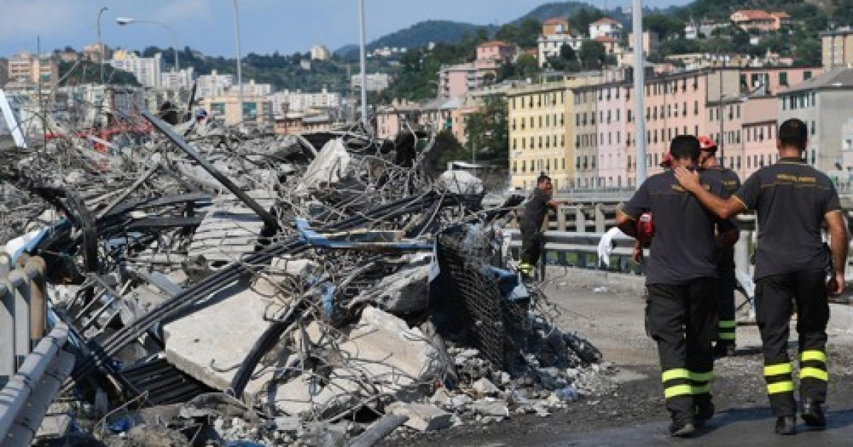 ITALY GENOA BRIDGE COLLAPSE AFTERMATH