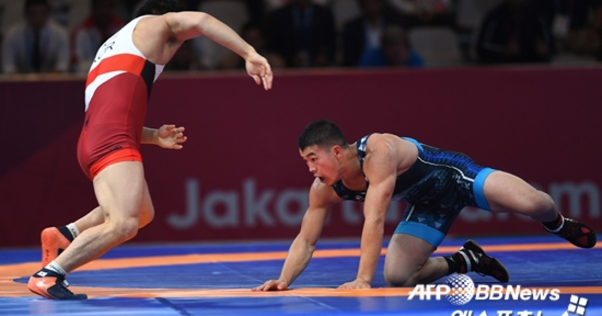 [AG] 레슬링 김민석, 그레코로만형 130kg급 동메달