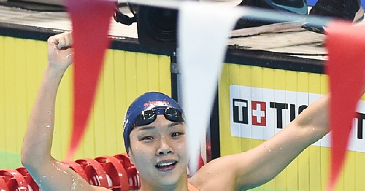 '생애 첫 金' 김서영, 女 혼영 200m AG 신기록 수립