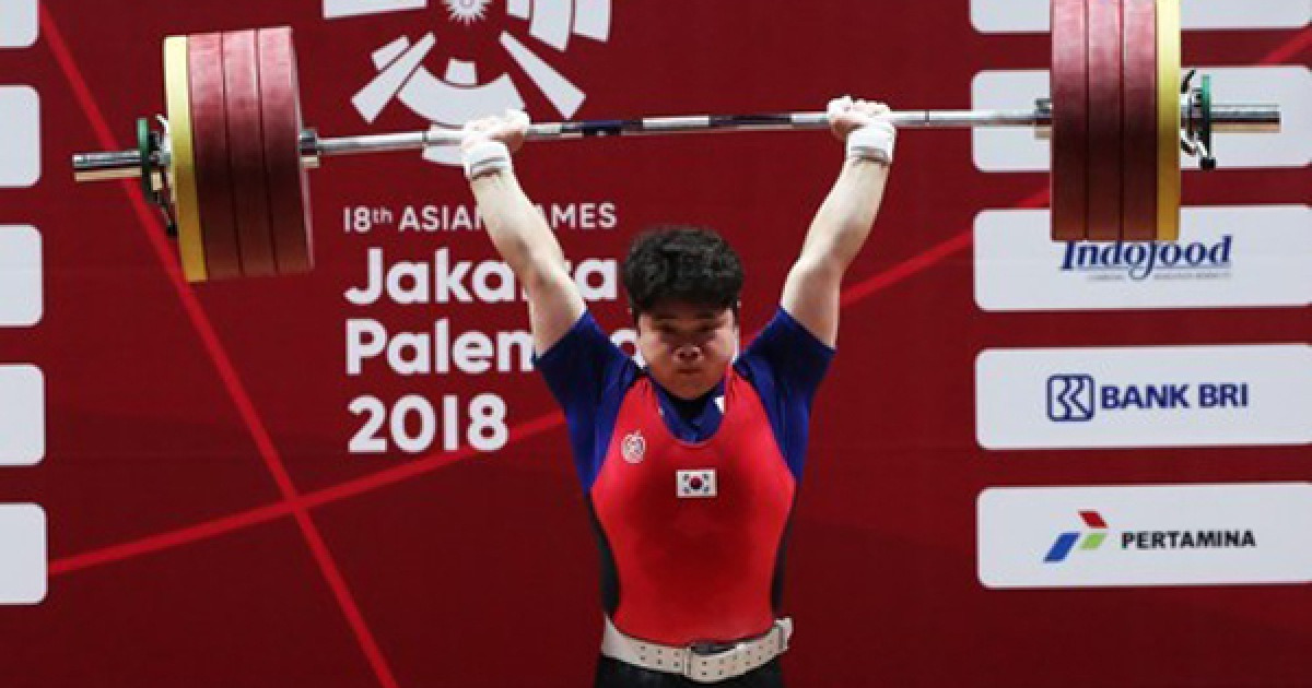 [AG] 한정훈, 역도 94kg급 4위..모라디, 인상 세계신기록