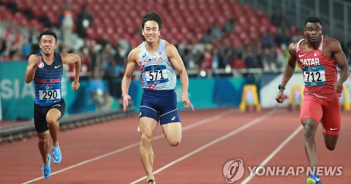 AG 육상 100m 역주 펼치는 오경수