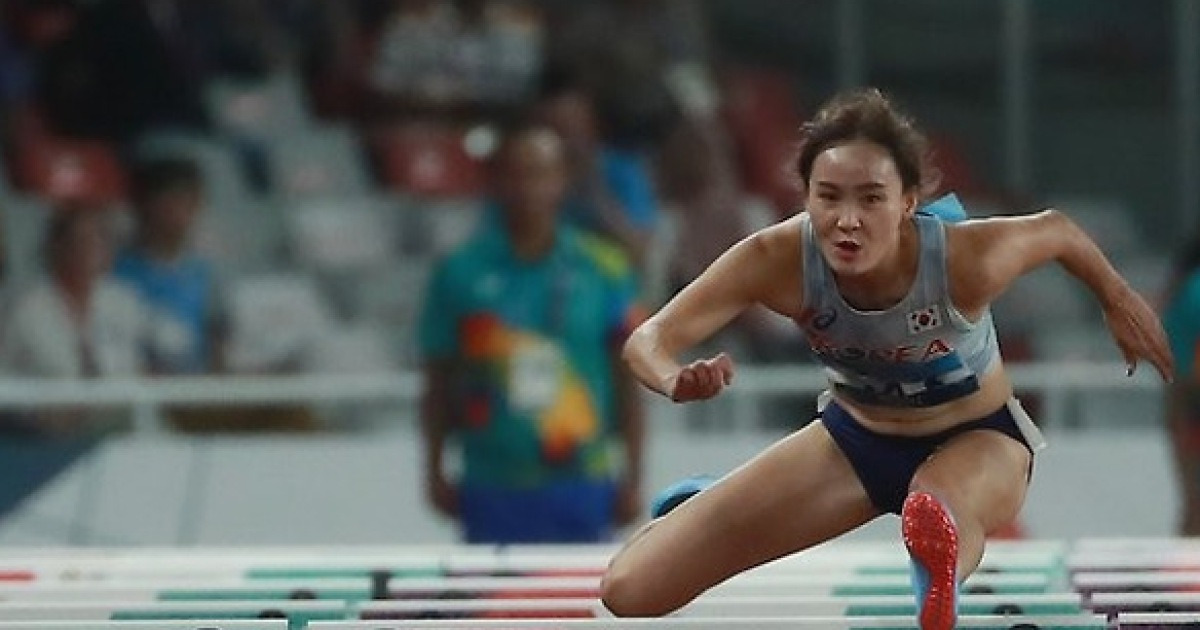 정혜림 AG 육상 첫 메달, 여자 허들 100m 우승