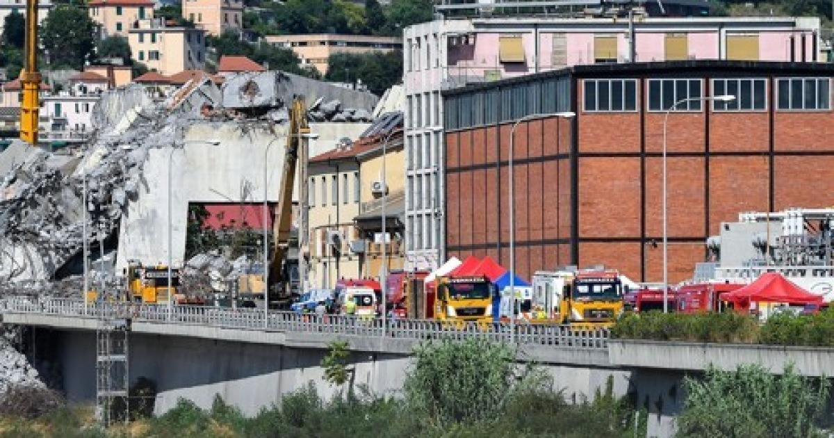 ITALY GENOA BRIDGE COLLAPSE AFTERMATH