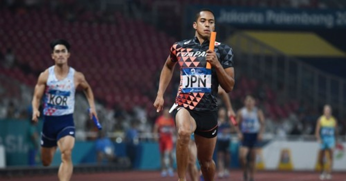 -아시안게임- 한국 남자 400m 계주팀, 결선 진출..39초34