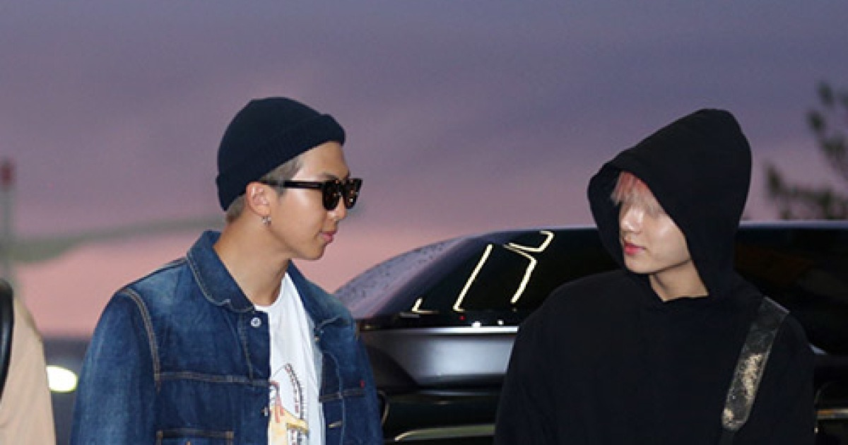 [bnt포토] 방탄소년단 RM-정국 '눈빛으로 말해요'