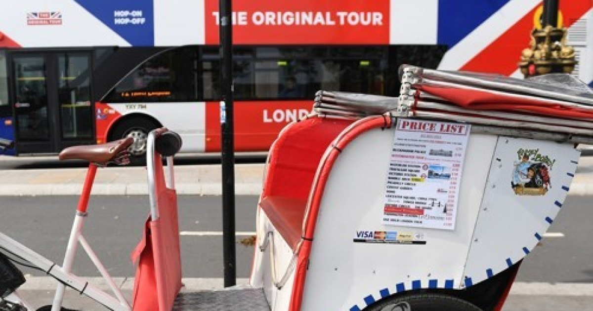 BRITAIN TOURISM RICKSHAW DRIVERS