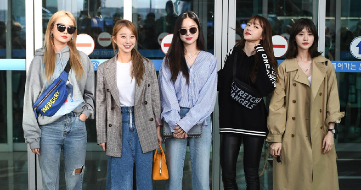 [TD영상] EXID 5인 완전체 출국, 솔지 "걱정해주신 덕분에 건강은 많이 좋아졌어요~"