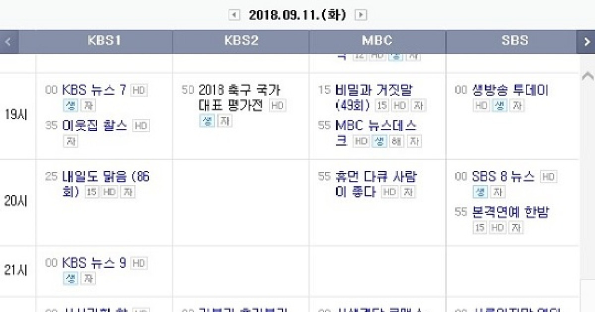 '한국-칠레 평가전' 중계, KBS 2TV '끝까지 사랑'·'1대100' 결방 · '러블리 호러블리' 정상방송
