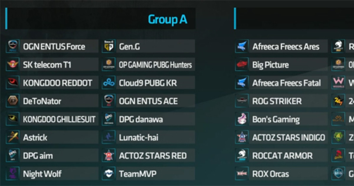 PKL 2018 #2, 조 추첨 완료..본격 생존 게임 돌입