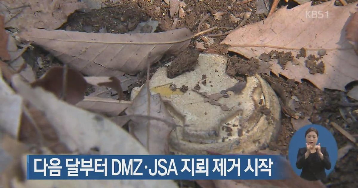 다음 달부터 DMZ·JSA 지뢰 제거 시작