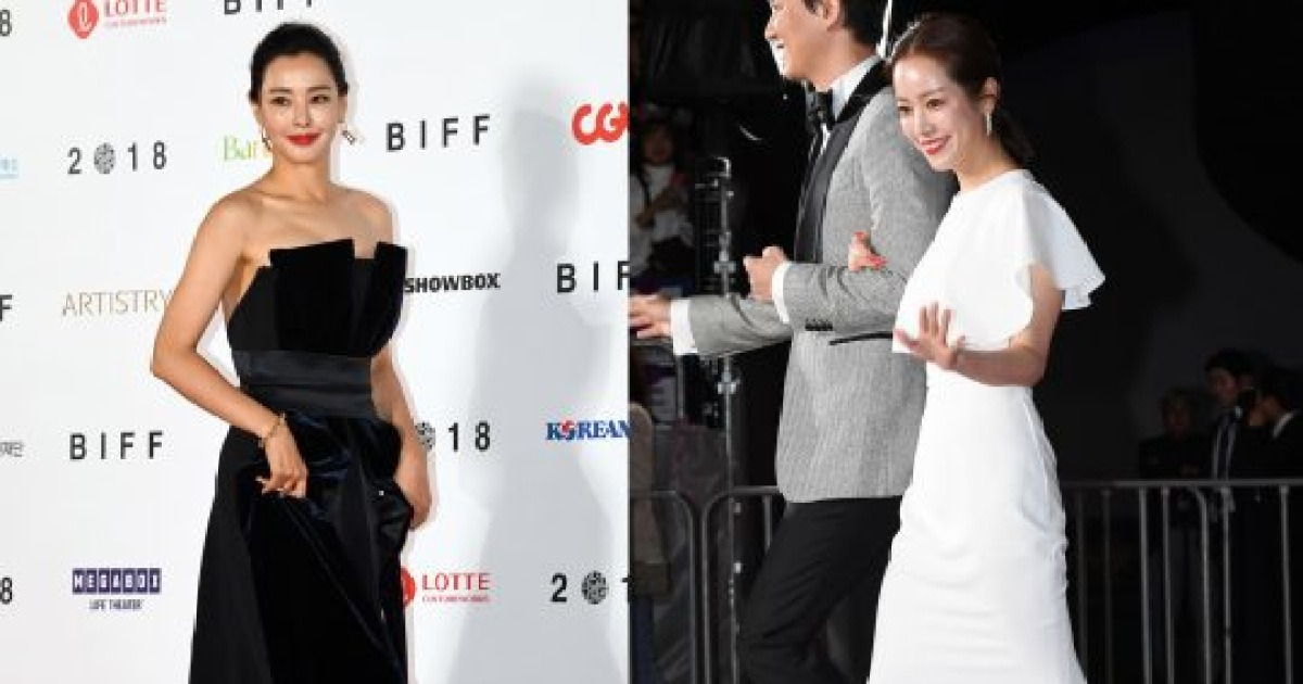 [23rd BIFF] 단아한 화이트 vs 고혹적 블랙, '美의 정석' 레드카펫