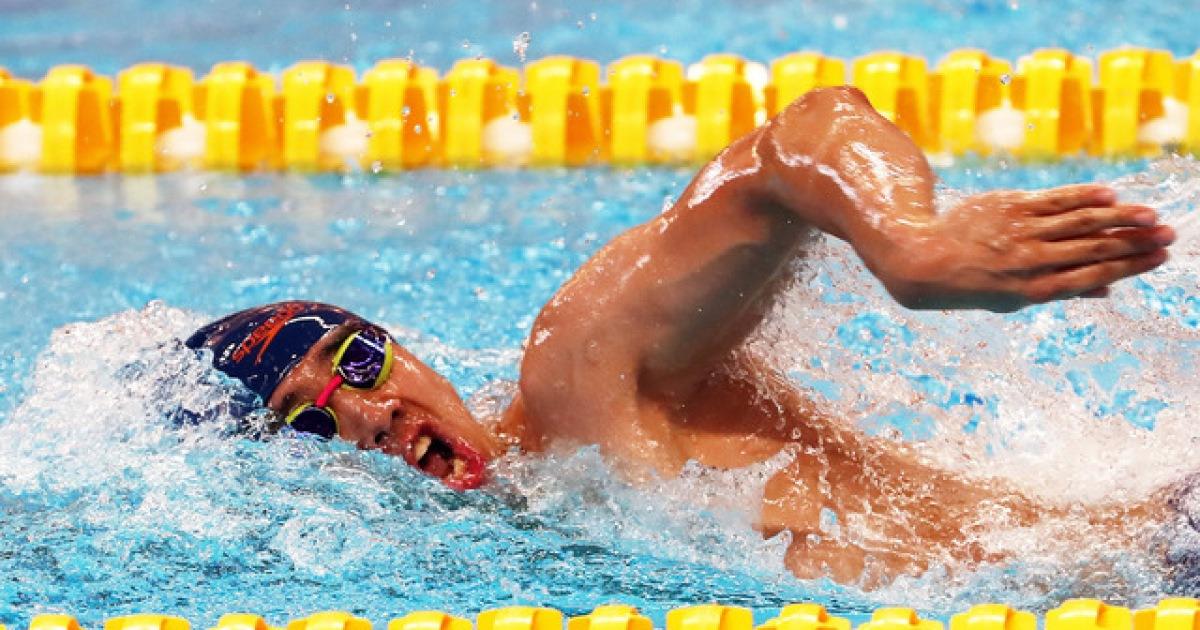 조원상, 장애인AG 남자 자유형 200m 은메달