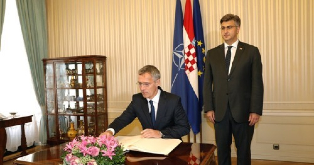 CROATIA NATO STOLTENBERG DIPLOMACY