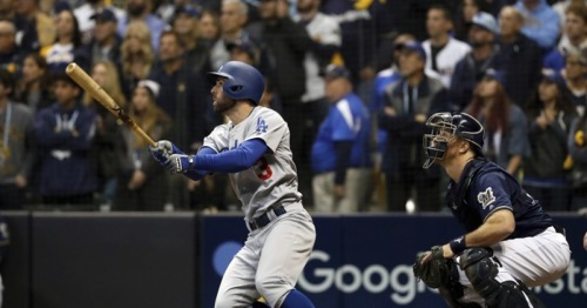 NLCS Dodgers Brewers Baseball
