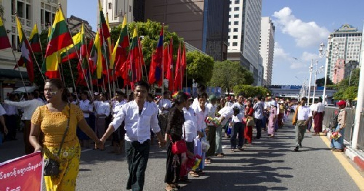 Myanmar Military Rally