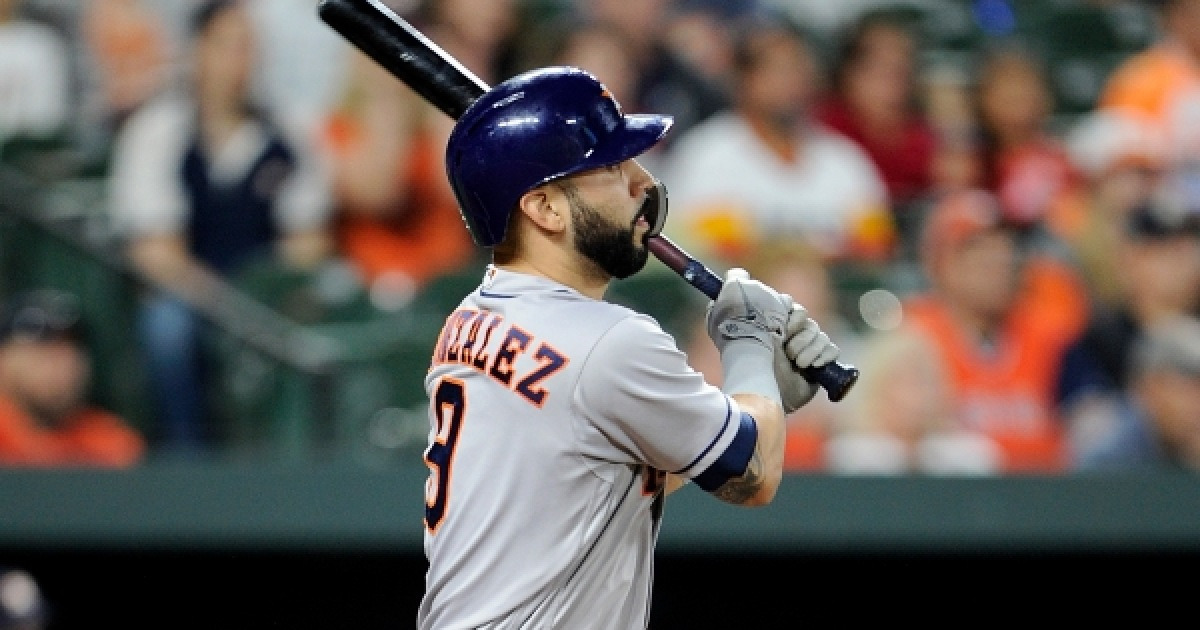 마윈 곤잘레스 역전 투런포, 휴스턴 PS 14경기 연속 홈런 [ALCS 2]