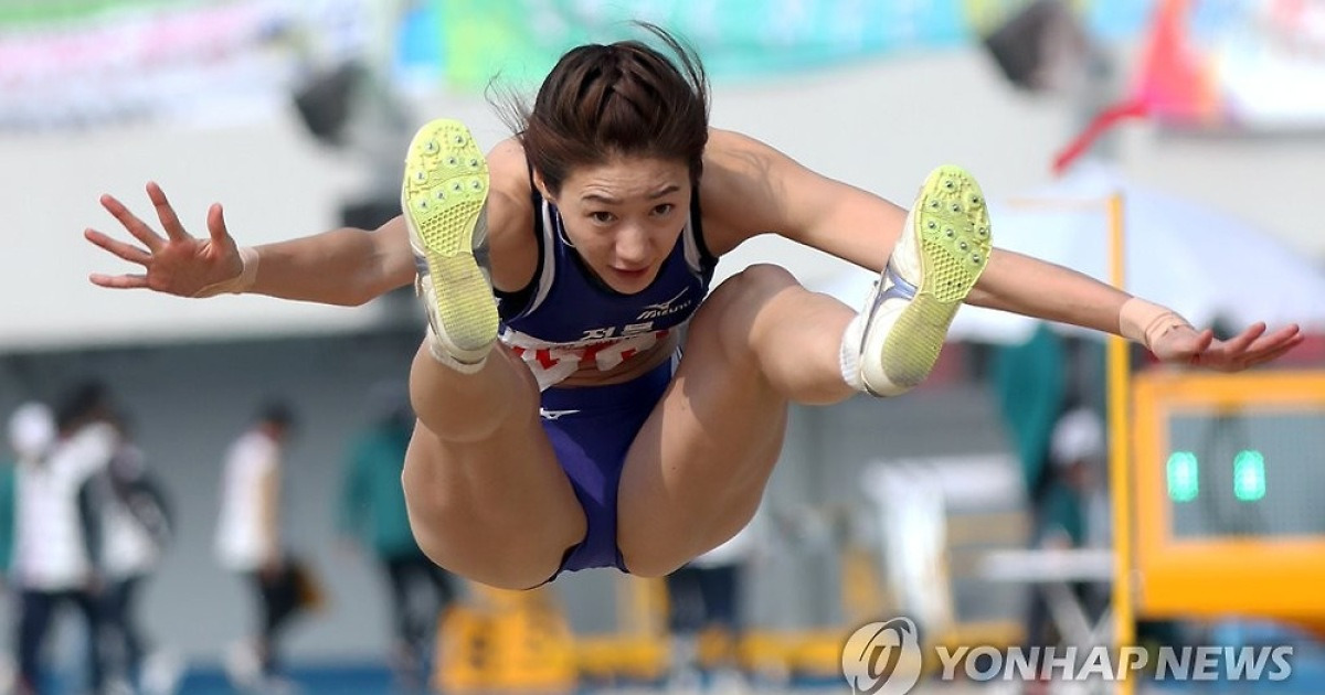 여자 멀리뛰기 김민지 우승